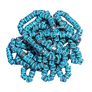 50pcs 8mm 2023 Pigeon Bands, Customized Bands for Pigeon Ring Birds Leg, Aluminum Bird Rings Leg Bands Ring Bands, Blue