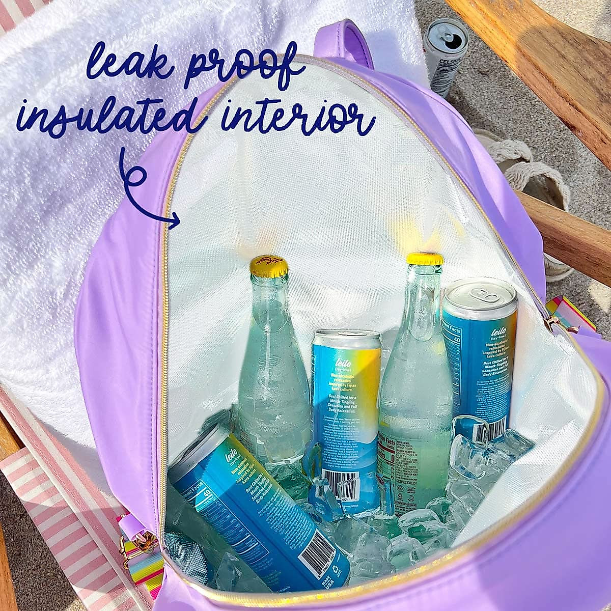 Packed Party Shellebrate Insulated Cooler Bag, Large Cute Stylish Adult Reusable Lunch Tote for Women or Teen Girls, Great for Keeping Meals Cold or Hot at Work, Travel, Beach, or School