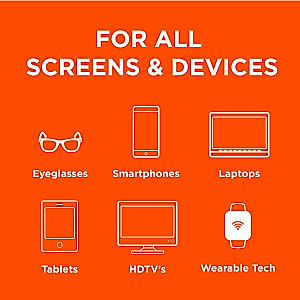 WHOOSH! TV Screen Cleaner - 16.9 fl oz + 1 Microfiber Cleaning Cloth - for TV, OLED, Car, Computer, Laptop, MacBook, iPad, iPhone, Camera, Touch Screen - Industrial Size Electronic Cleaner Kit