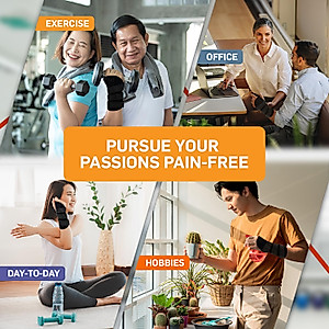 BracEasy Carpal Tunnel Wrist Brace: Wrist Support Brace/Hand Brace For Carpal Tunnel Relief, Tendonitis, Wrist Brace For Arthritis Pain And Support, Wrist Brace For Sprained Wrist [Black; 2-Pack]