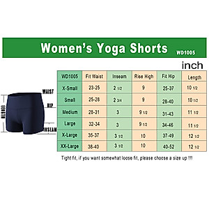 CADMUS Women's Stretch Fitness Running Shorts with Pocket,3 Pack,05,Black,Medium