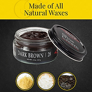 Kelly's Dark Brown Shoe Polish 1.5 oz - Professional Leather Shoe Cream