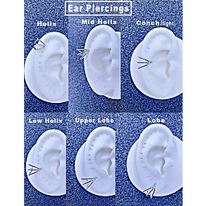 16G 8mm Silver Nose Rings Lip Septum Clicker Triple Open Stack Conch Daith Piercing Jewelry Teardrop Cartilage Earring Hoop 316L Surgical Steel Conch Daith Helix Rook Lobe Earring Teardrop Earring