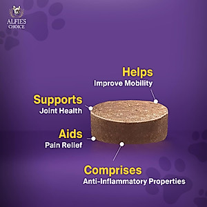 ALFIE'S CHOICE Hip and Joint Chews for Dogs - Advanced Hemp & Glucosamine for Dogs, Hip Joint Supplement for Dogs, Chicken Flavor Dog Joint Supplement Large Breed & Small Breed - 12 oz, Appx 160 Ct