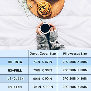 AILONEN Fox Duvet Cover Set, Twin Girls Comforter Cover Set, Orange Autumn Maple Leaves Print Bedding Set,Cute Fox Kawaii Kids Comforter Cover Set 3Pcs, 1 Quilt Cover and 2 Pillowcases(No Comforter)