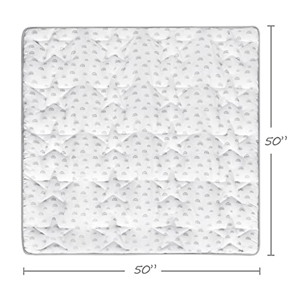 Baby Playpen Mat, 50x50 Play mat for playpen, Fit for TODALE and LIAMST Baby Playpen, Portable Baby Play Mat, Baby Crawling Mat, Non-Slip Foldable Floor Activity Mat