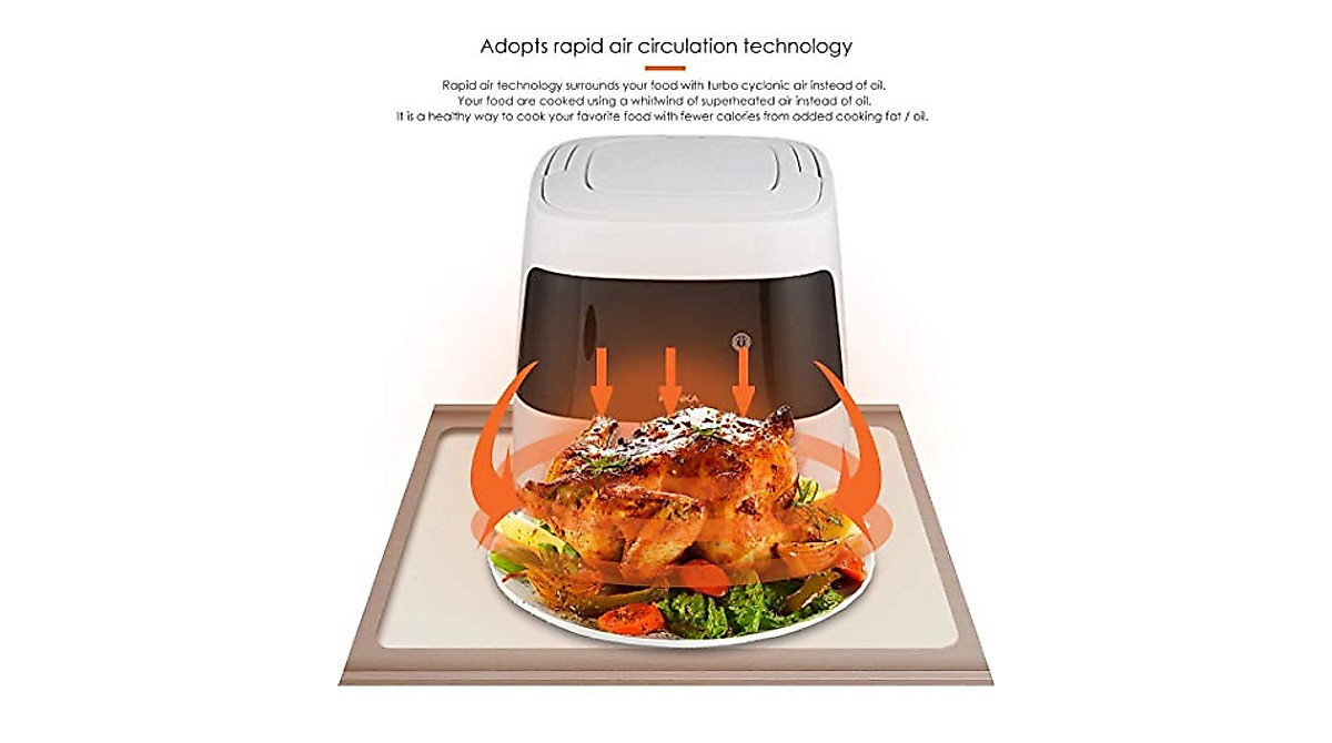 Smart 2.5L Smokeless Electric Air Fryer for Healthy Meals