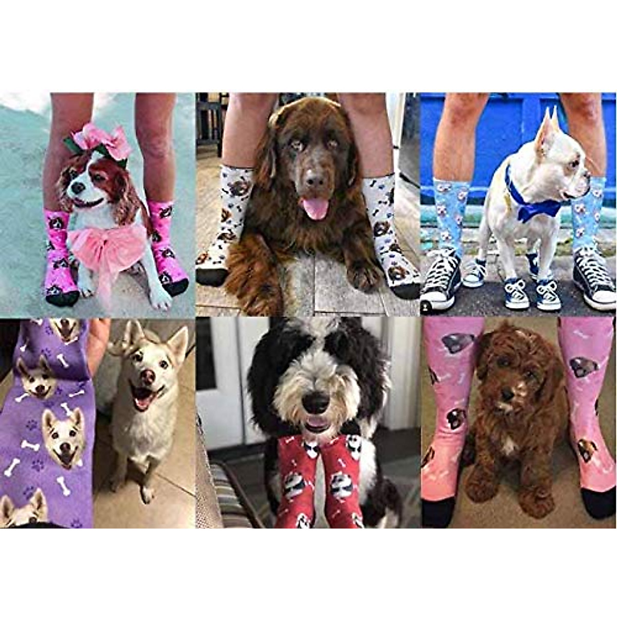 D-Story Custom Best Friend Photo Crew Socks Personalized BFF Socks with Faces for Men Women