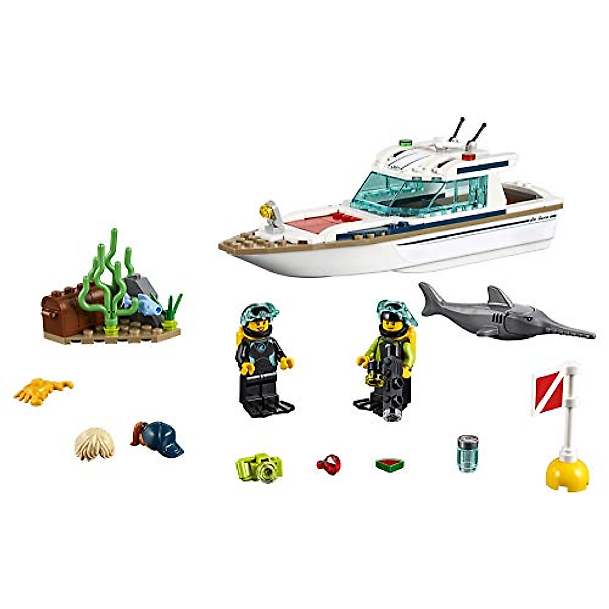 LEGO City Great Vehicles Diving Yacht 60221 Building Kit (148 Pieces)