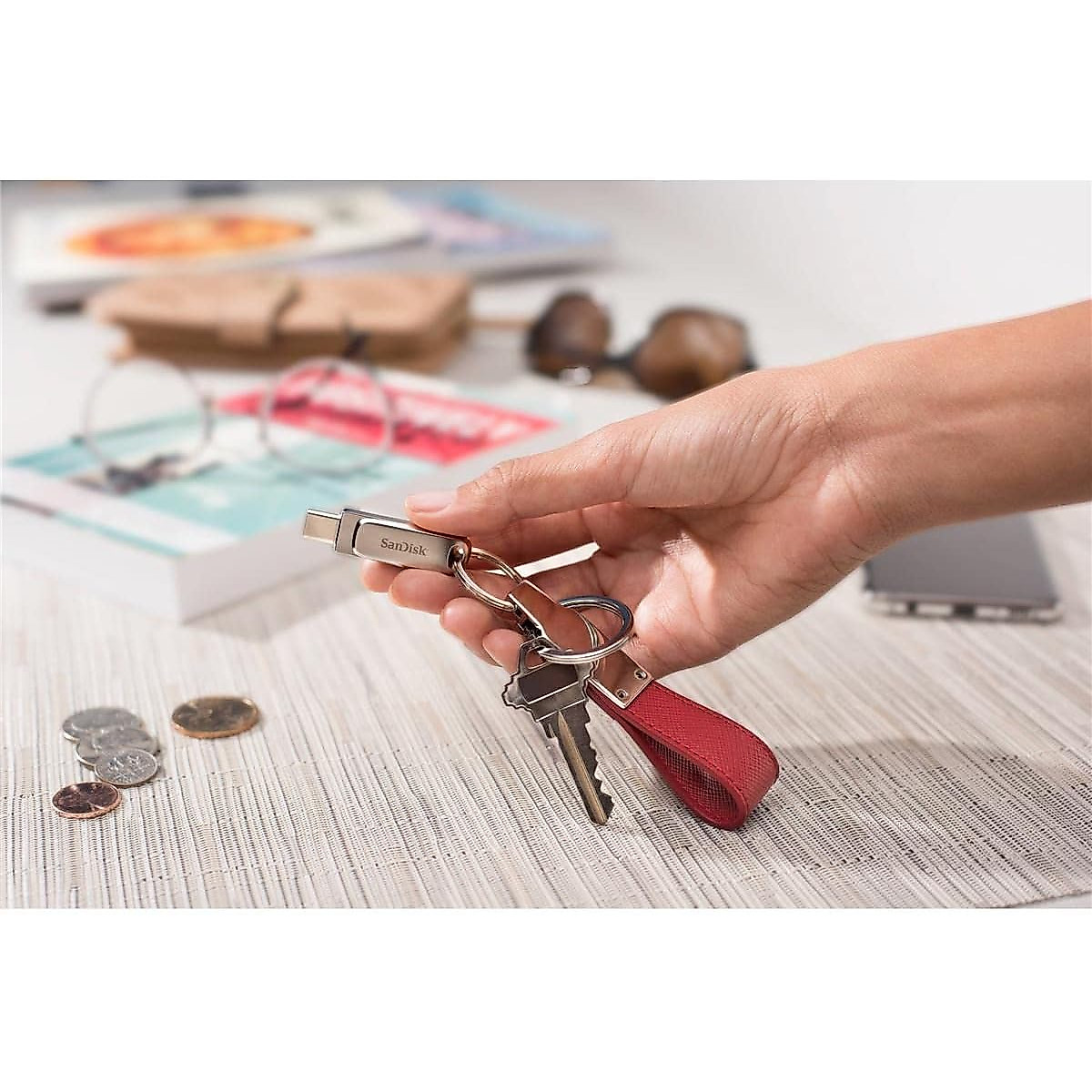 SanDisk 512GB Ultra Dual Drive Luxe USB Type-C - SDDDC4-512G-G46, Black