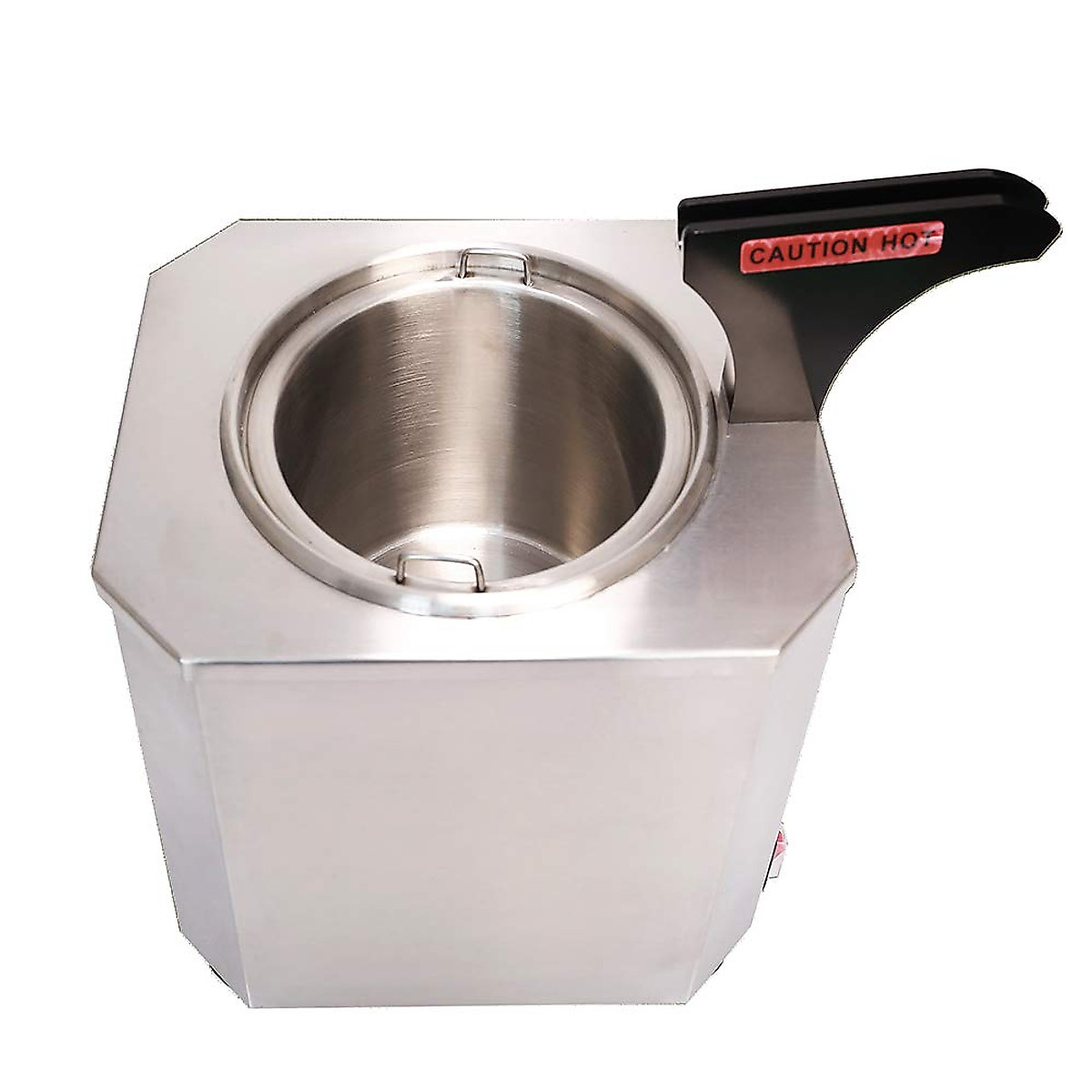 Li Bai Nacho Cheese Dispenser with Heated Spout Pump Commercial Chocolate Butter Dispenser Machine 2.6qt Capacity Auto Temperature Heated Control