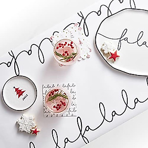 Santa Barbara Design Studio Holiday Ceramic Serving Platter, 14 x 10-Inch, Fa La La