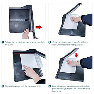 Amazon Basics Paper Trimmer - 15-Inch Blade, 10 Sheet Capacity