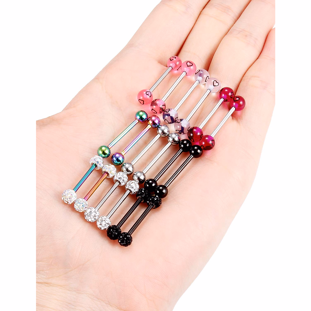 Kadogohno Tongue Rings, Nipple Piercing Jewelry, Tongue Piercing Jewelry, Nipple Rings for Women, Tongue Rings for Women, Nipple Piercing, Tongue Piercing, Nipple Rings Surgical Steel, Tongue Ring