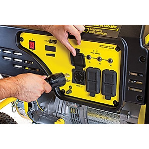 Champion 3-Foot 30-Amp 125/250-Volt Generator Y-Adapter (L14-30P to two 5-20R)