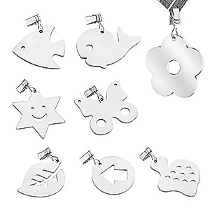 Rumtut Tablecloth Weights Set Stainless Steel Tablecloth Pendant Table Cover Weights Clips for Outdoor Party Picnic Garden Tables Decoration, 8 Pack