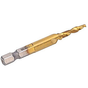 LANTRO JS 10Pcs/Set M4 Screw Tap, High Speed Steel 3.3mm Drill Bits Hex Shank Tapping Tools, Applicable for Internal Chip Removal