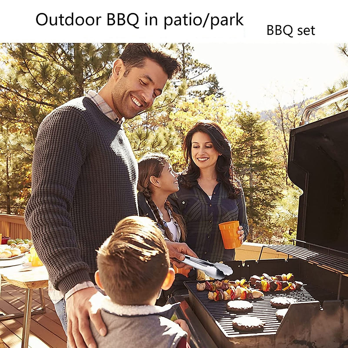 CYXI 19 pcs Grilling and Camping Cooking Utensils Set,Portable Grilling Utensil Kit,Stainless Steel Grilling Kit,for Travel, Picnics, RVs, Camping, BBQs, Parties