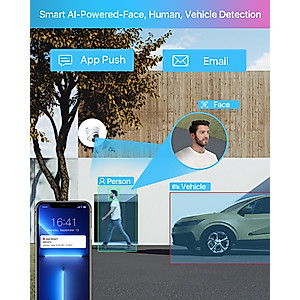 ZOSI 16Channel 4K PoE Home Security Camera System Outdoor Indoor with 4TB HDD,16pcs 4K PoE IP Cameras,Person Vehicle Detection,100ft Night Vision,2-Way Audio,16CH 4K NVR Recorder for 24/7 Recording