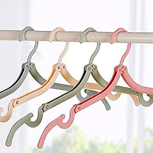 Foldable Plastic Hanger for Travel, Wardrobe Closet Underwear Socks Drying Rack Organizer
