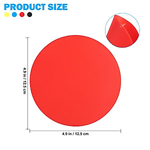 Cabilock 4pcs Rubber Non Slip Jar Gripper Pads Multi Purpose Non Slip Jar Lid Grip Pad Bottle Opener for Seniors Kids Women Kitchen Coasters Round