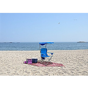 Quik Shade Full Size Shade Folding Chair, Royal Blue, 2'L x 3'W x 4.3'H (160048DS)