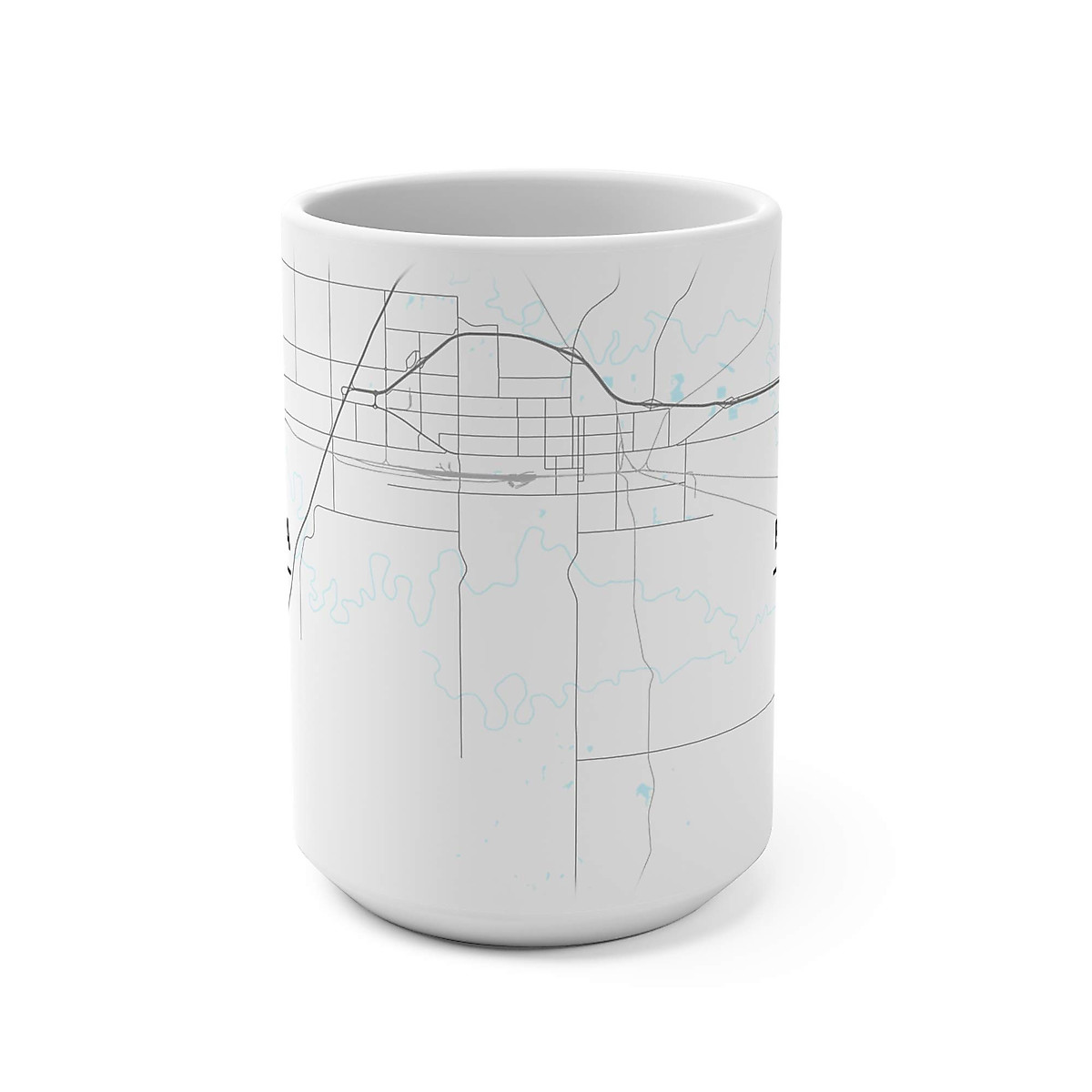 Hometown Bias Emporia, Kansas KS Map Mug (15 oz)