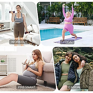 Plus Size Biker Shorts for Women-High Waist X-Large-4X Tummy Control Womens Shorts with Pockets Leggings Shorts for Yoga Workout (2 Pack Black/Leopard,XXX-Large)