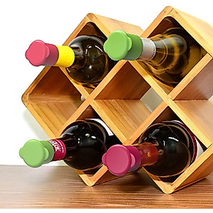 Wine Stoppers - Silicone Wine Bottle Caps - Reusable Unbreakable Sealer Cover Corks - Wine Gifts with Air-Tight Seal - Set of 2 Wine Accessories
