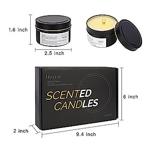 Flower & Wood Scented Candles Gift Set of 7 & 6 Pack Bulk