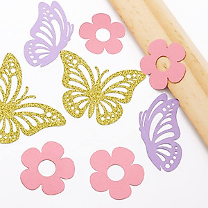 Butterfly Confetti, Spring Summer Flower Butterfly Birthday Party, Butterfly Theme Party, Wedding Bridal Shower, Baby Shower, Birthday, Tea Party Decorations (300 Pcs)