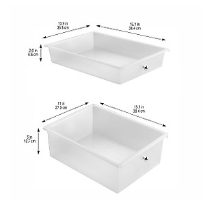 Essex Drawers & Rolling Storage Cart with Tray by Recollections, White