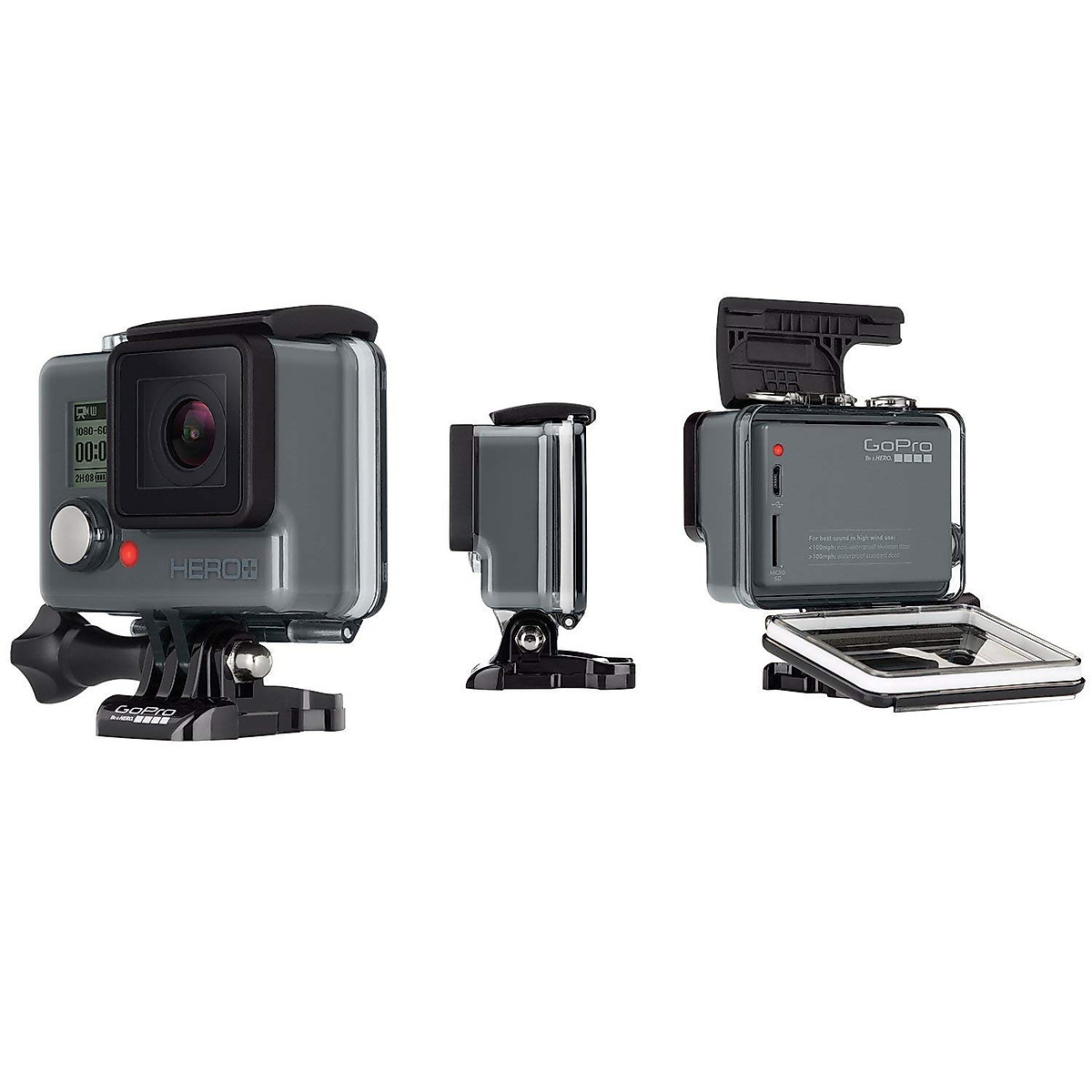 GoPro HERO+ Action Camera (Built-in Wi-Fi and Bluetooth Enabled, 1080p Movie, 8MP Photo, Waterproof to 131’)