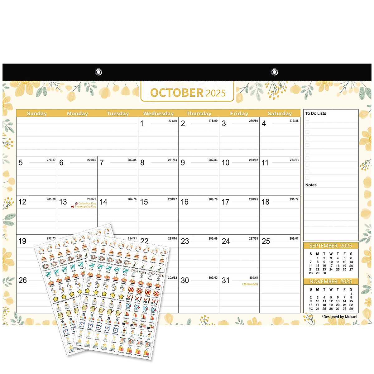 2023-2024 Large Desk Calendar 2023 (January 2023-June 2024), Big Monthly Wall Calendar with Plastic Cover: 17"x12", 18 Months Academic Year Desk Pad Calendars with Planner Stickers