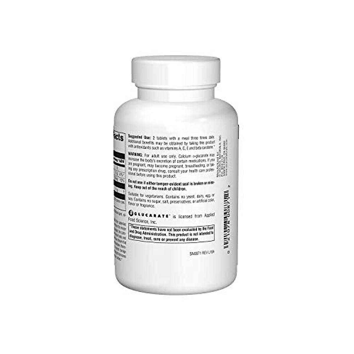 Source Naturals - Calcium D-Glucarate, 500 mg