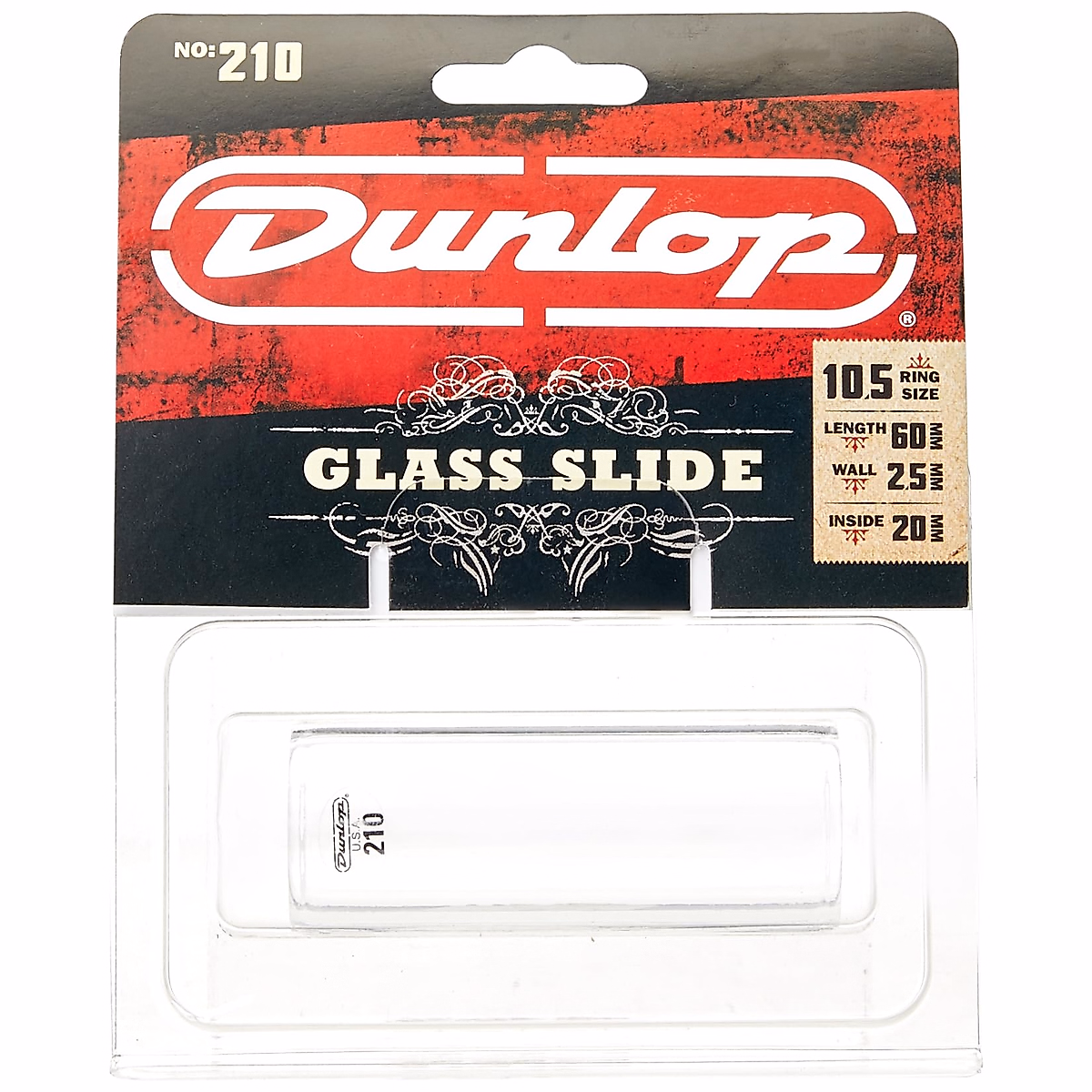 Jim Dunlop Dunlop 210 Tempered Glass Slide, Wall Thickness, Medium