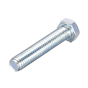 uxcell Hex Head Screw Bolts Carbon Steel 3/8"-16x2" Fastener Grade 5 UNC 5pcs