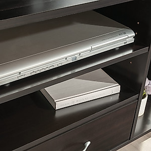 Sauder Beginnings Panel TV Stand, For TV's up to 42", Cinnamon Cherry finish