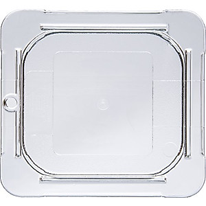 Carlisle FoodService Products 10316U07 StorPlus Sixth Size Polycarbonate Universal Flat Surface Food Pan Lid, Clear