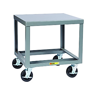 Little Giant MTH2230-6PHBK30 Mobile Machine Table, 3600 lb. Capacity, 22" x 30" Top, 30" Length, 22" Width, 30" Height, 7 Gauge, Gray