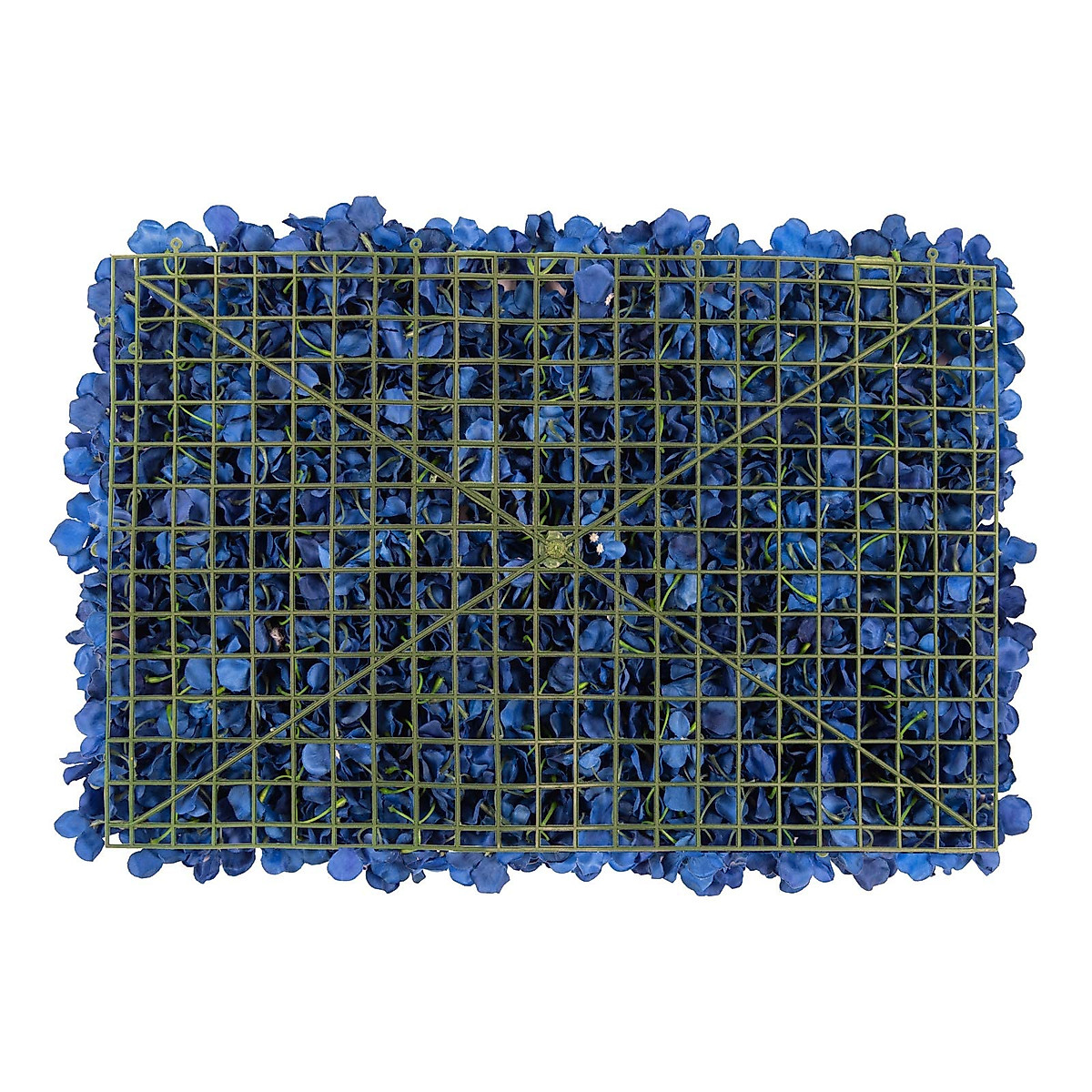 Flower Wall Panel Set, U'Artliens Artificial Wall Flower Backdrop 24x16 Inch 3D Silk Hydrangea Rose Floral Panel for Photo Background Home Party Wedding Backdrop Decoration(4pcs, Royal Blue)