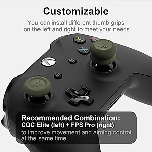Skull & Co. Protective Thumb Grips, Set of 6 - Black, for Xbox Controller