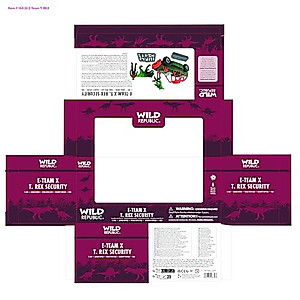 Wild Republic E-Team X T-Rex Playset, Dinosaur Figurine Action Figure, Animal, Vehicle, Accessories, Gifts for Kids, Multicolor