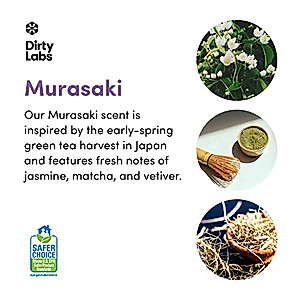 Dirty Labs | Murasaki Scent | Bio Enzyme Liquid Laundry Detergent | 32 Loads (8.6 fl oz) | Hyper-Concentrated | High Efficiency & Standard Washing | Nontoxic, Biodegradable | Stain & Odor Removal