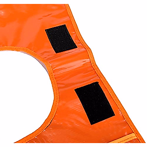 Comily Plus+ Off Road Recovery Winch Weight Bag,Safety Strong Durable PVC Winch Rope Dampener Blanket with Pocket-Light Orange Color