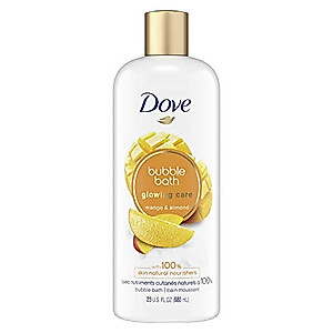 Dove Nourishing Secrets Bubble Bath Scented to Pamper & Indulge Mango & Almond Leaves Skin Feeling Soft & Smooth 23 Oz