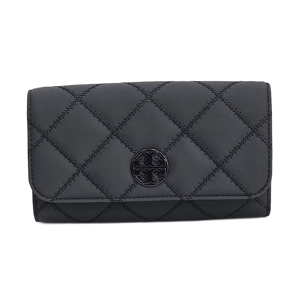 Tory Burch 150059 Willa Matte Women's Chain Wallet (Black), Small