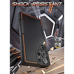 Poetic Neon Series Case Designed for Samsung Galaxy S23 Ultra 5G 6.8 inch, Dual Layer Heavy Duty Tough Rugged Lightweight Slim Shockproof Protective Case 2023 New Cover for Galaxy S23 Ultra 5G, Black