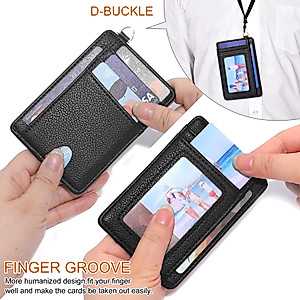 GEEAD Slim Minimalist Front Pocket RFID Blocking Card Holder Wallets for Men & Women