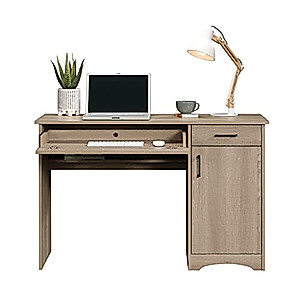 Sauder Beginnings Desk, L: 46.81" x W: 18.50" x H: 29.96", Summer Oak Finish